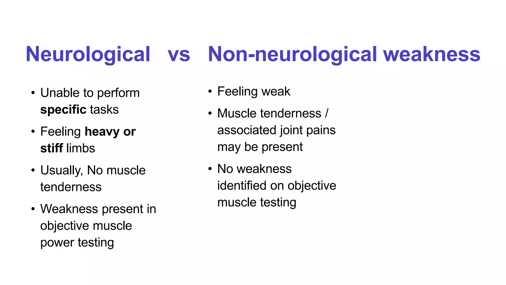 Manievelraaman's APPROACH TO NEUROLOGICAL WEAKNESS | PPTX