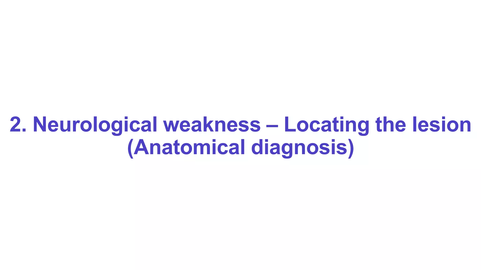 Manievelraaman's APPROACH TO NEUROLOGICAL WEAKNESS | PPTX