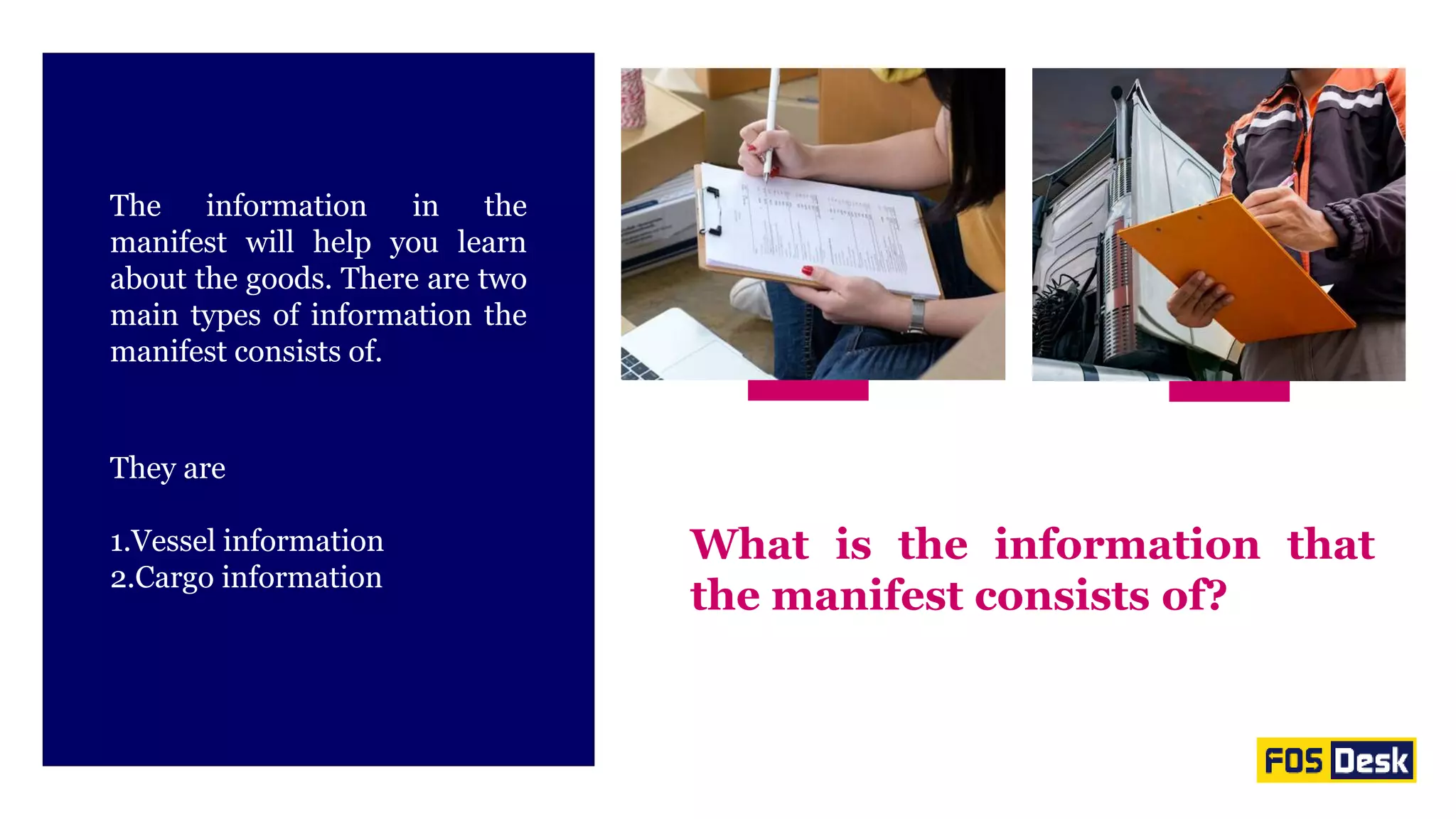 Manifest Filing in Logistics | PPTX