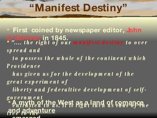 Manifest Destiny | PPT