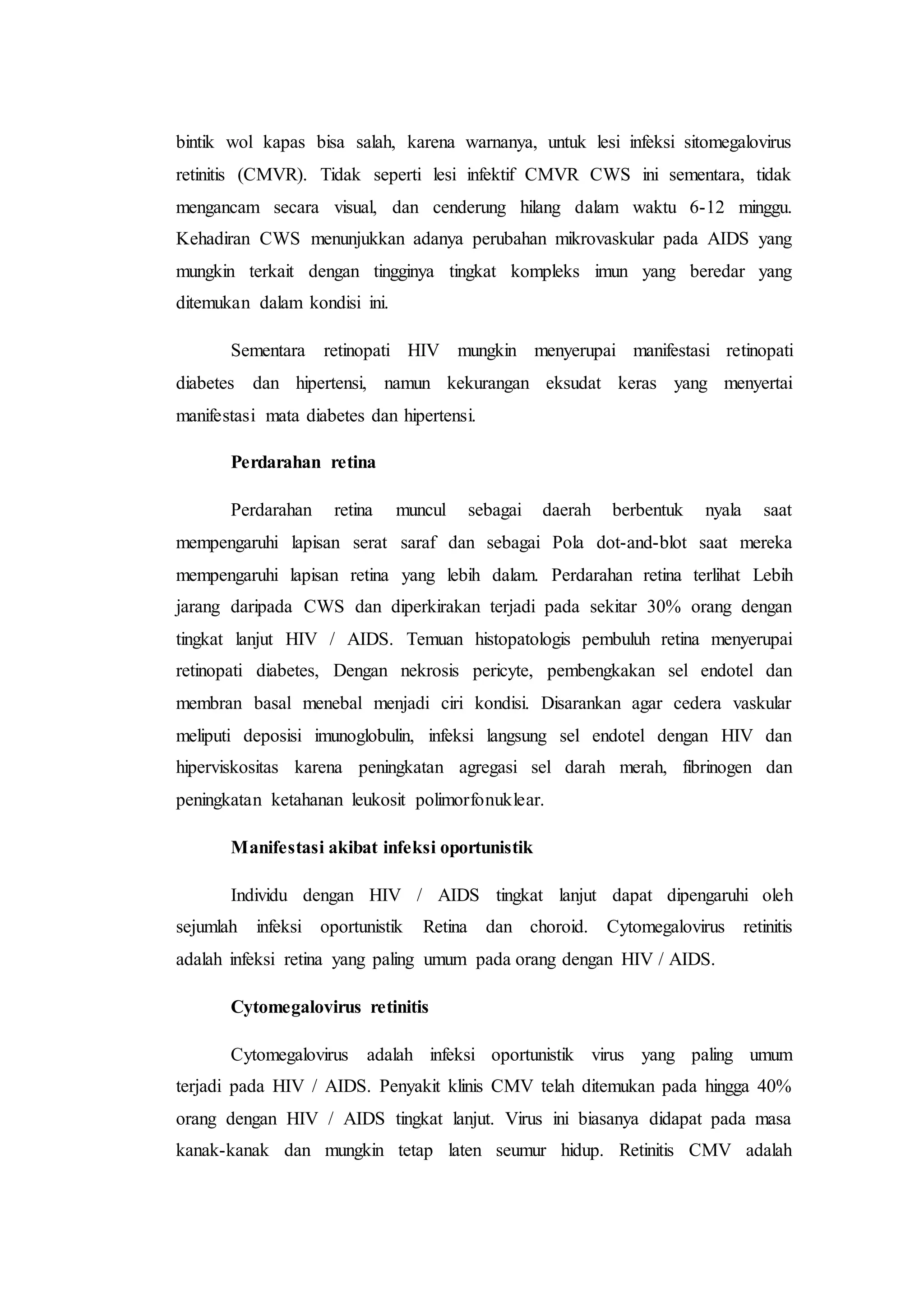 Manifestasi okuler pada hiv | DOCX