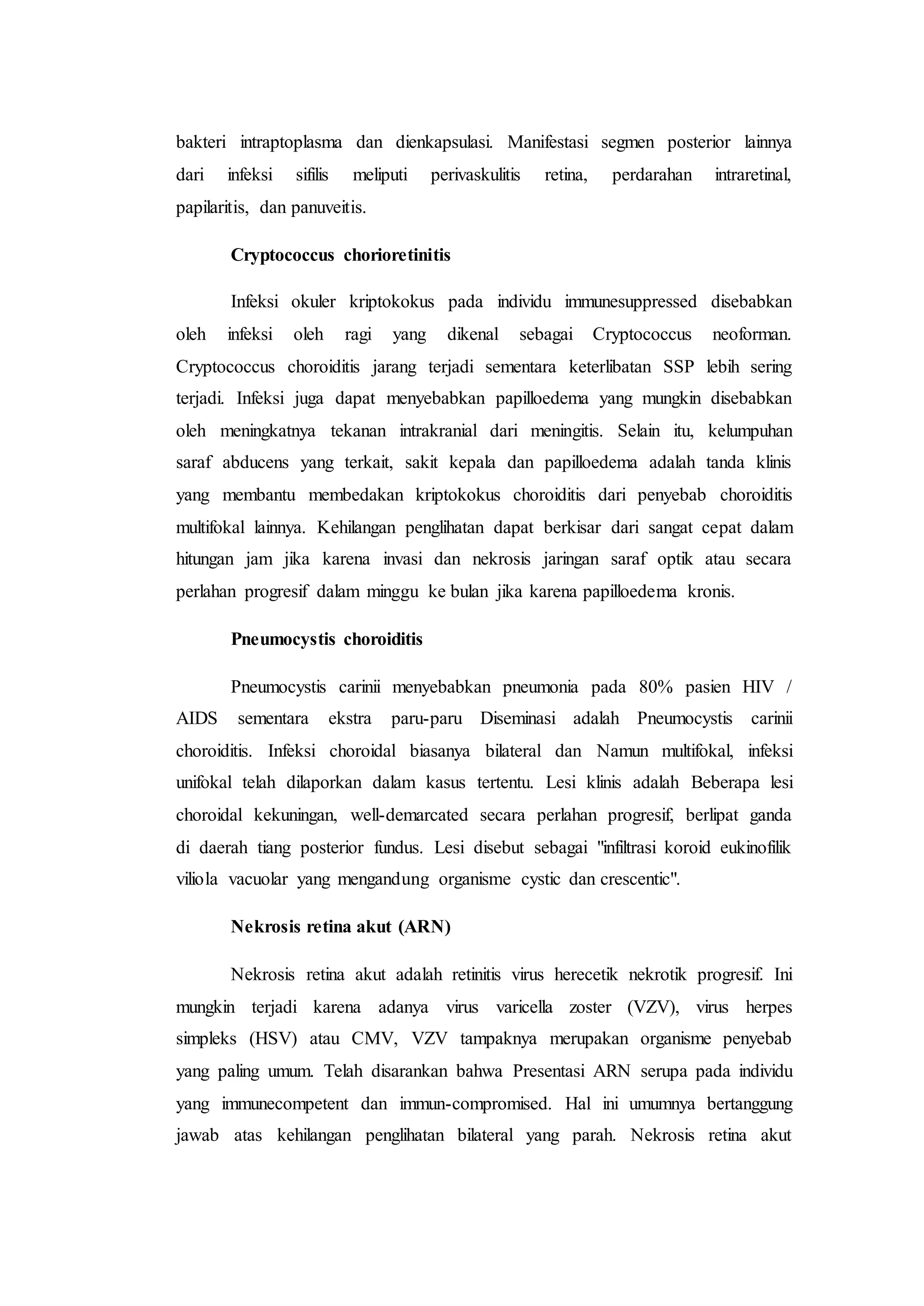 Manifestasi okuler pada hiv | DOCX