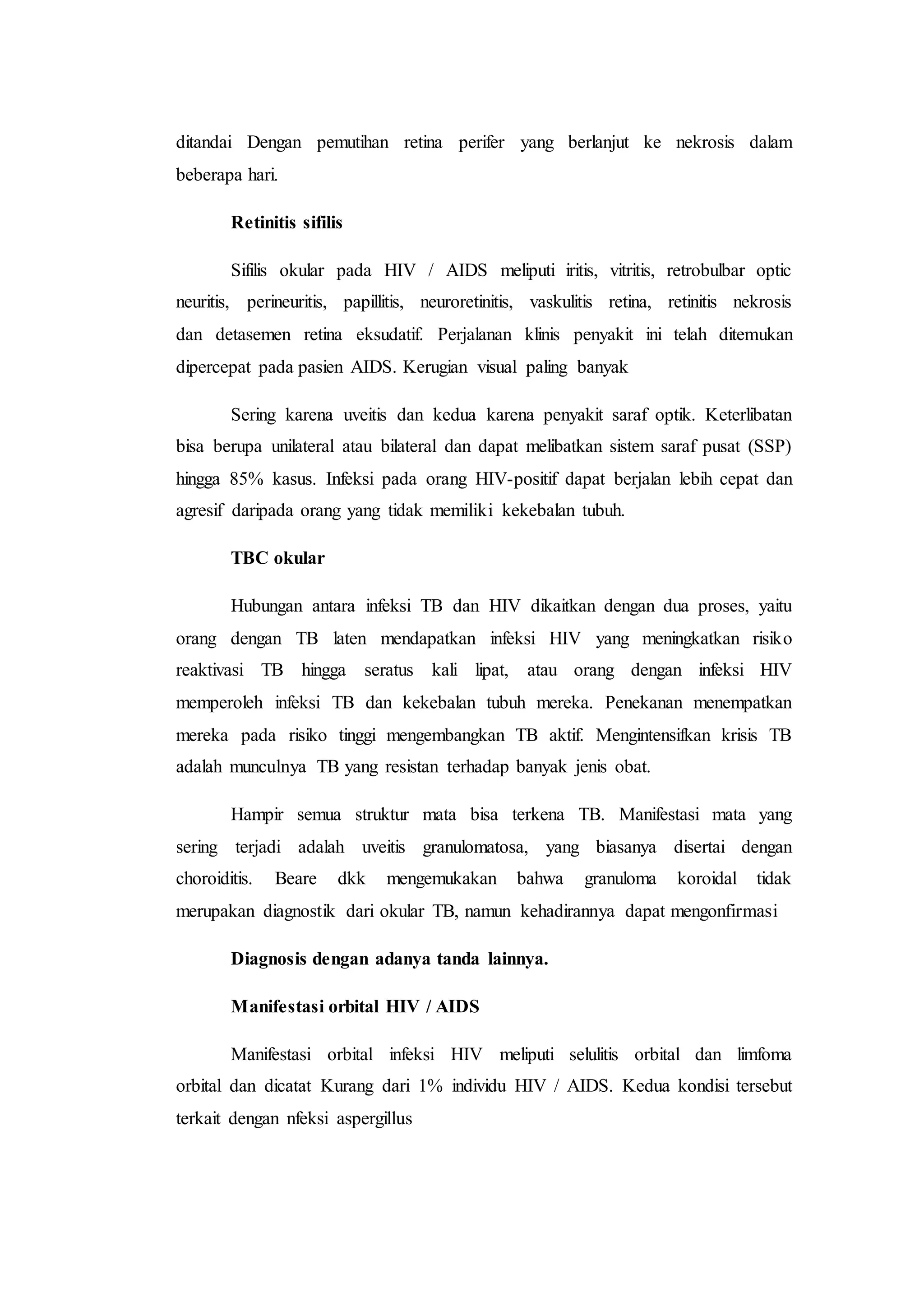 Manifestasi okuler pada hiv | DOCX