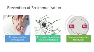 Manifestation of hdfn & prophylaxis of rh isoimmunization | PPTX