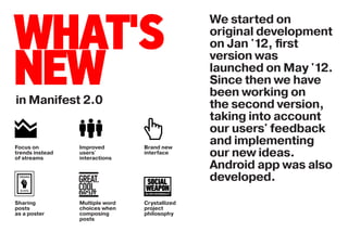 Manifest comprehensive overview | PDF