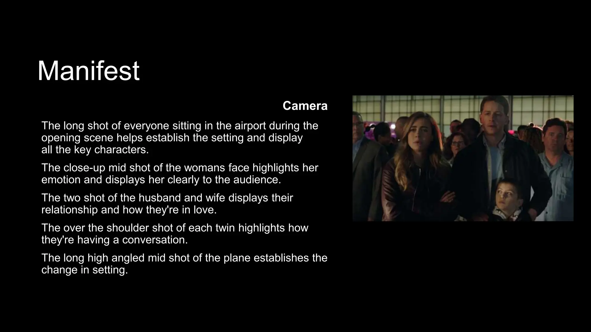 Sci-Fi series Manifest conventions analysis | PPTX