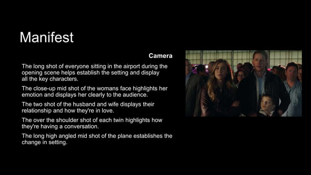 Sci-Fi series Manifest conventions analysis | PPT