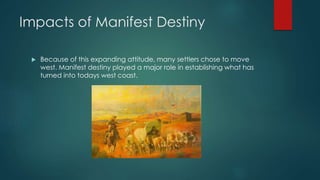 Manifest destiny | PPTX | Religion & Spirituality