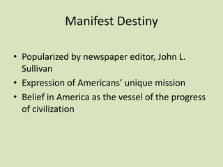 Manifest Destiny | PPT