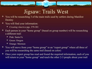 Manifest Destiny in the American history | PPT