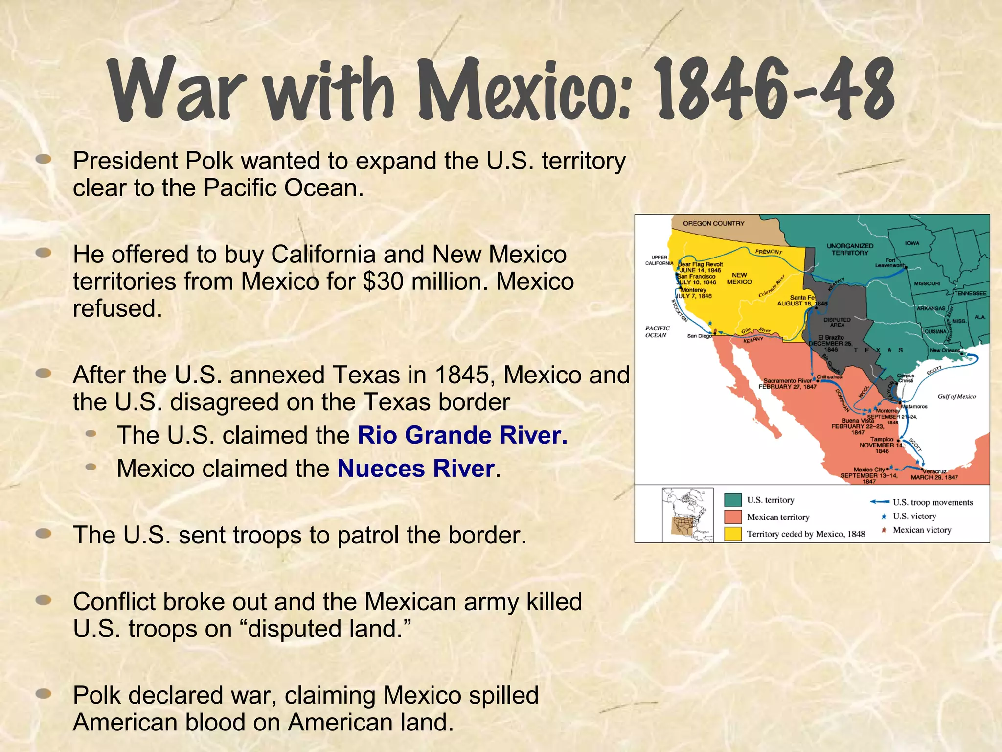 Manifest destiny map | PPT | North America Travel | Travel Locations