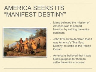 Manifest destiny ppt | PPTX