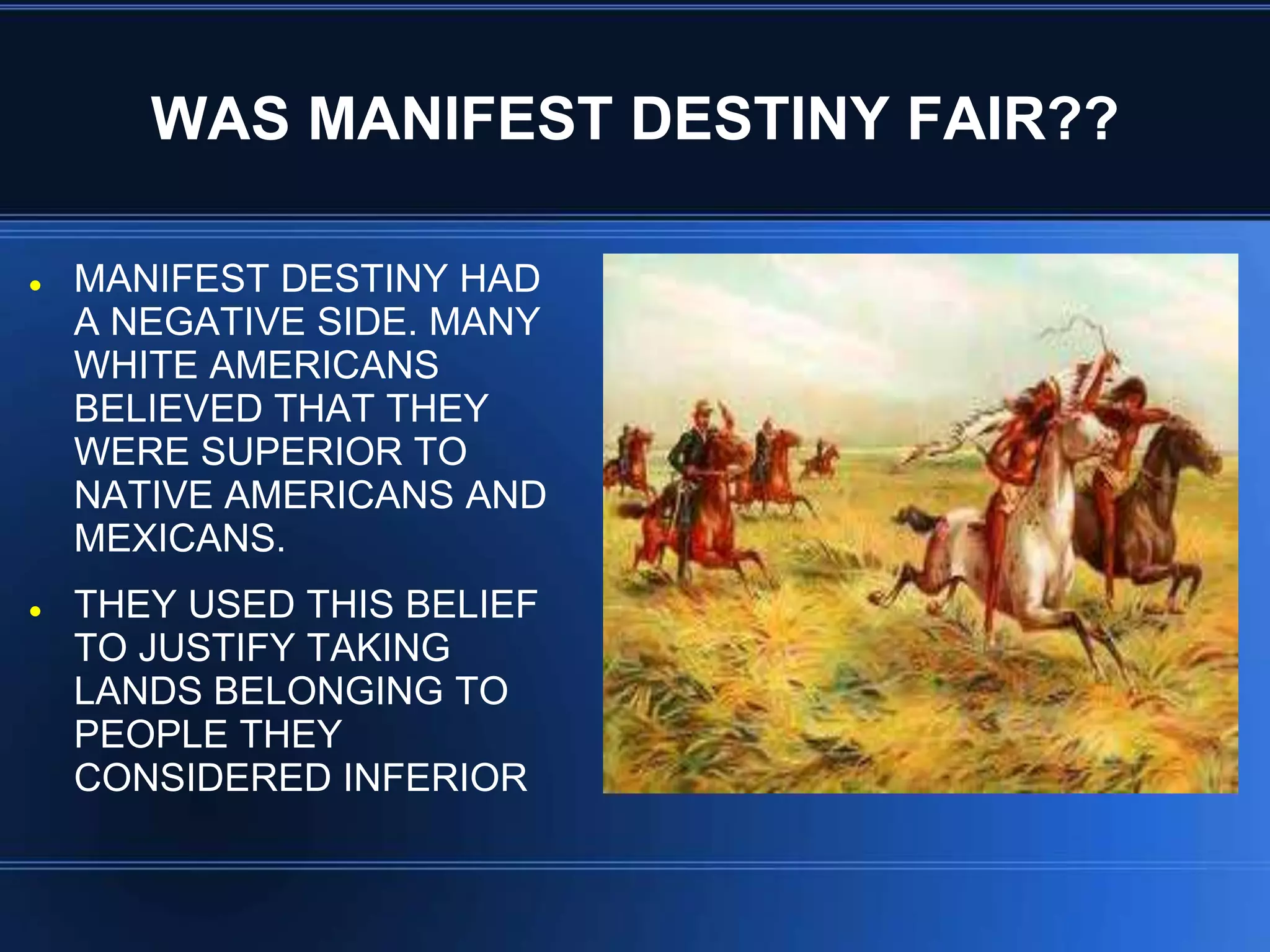 Manifest destiny (with a growth map) | PPT