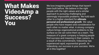 VideoAmp Culture Manifesto | PPT