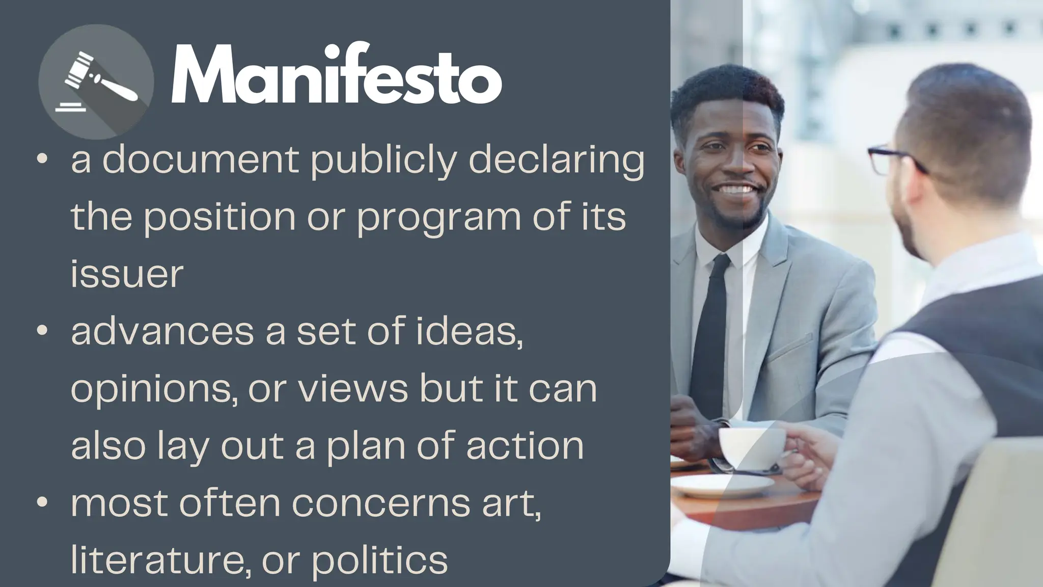 ENGLISH FOR ACADEMIC AND PROFESSIONAL PURPOSES - MANIFESTO | PPTX