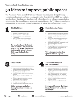 50 Ideas to improve public spaces | PDF