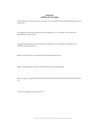 Manifesto ambition activity | PDF