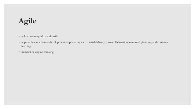 Agile Manifesto and Principles | PPTX