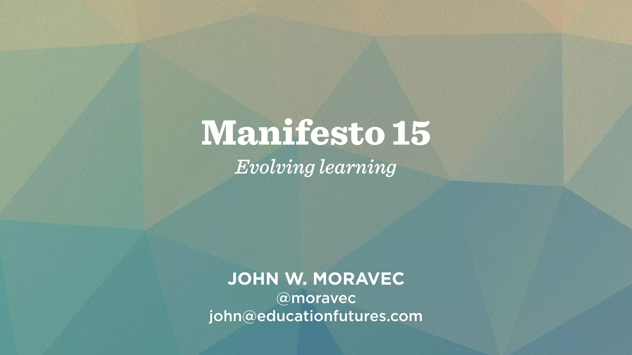 Manifesto 15 - Slides | PDF