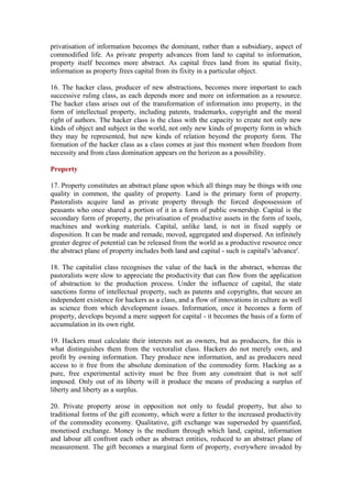 Manifesto hacker | DOC | Programming Languages | Computing