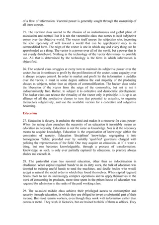 Manifesto hacker | DOC | Programming Languages | Computing