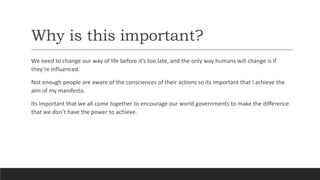 Manifesto presentation | PPTX