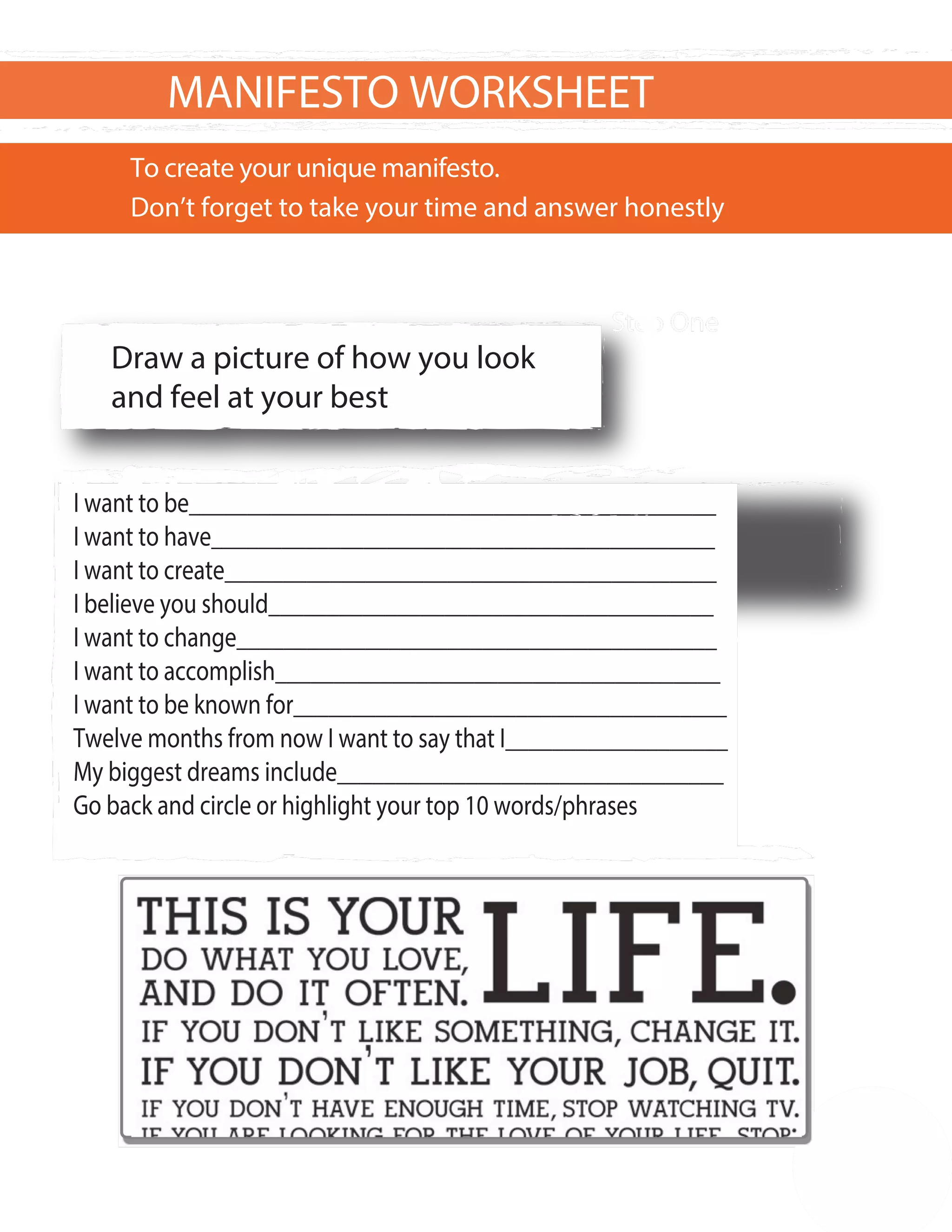 Manifesto worksheet | PDF