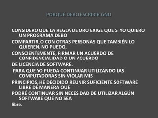 MANIFIESTO GNU | PPT