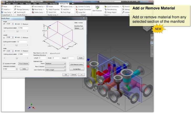 Manifold Design with MDTools 740 What's New