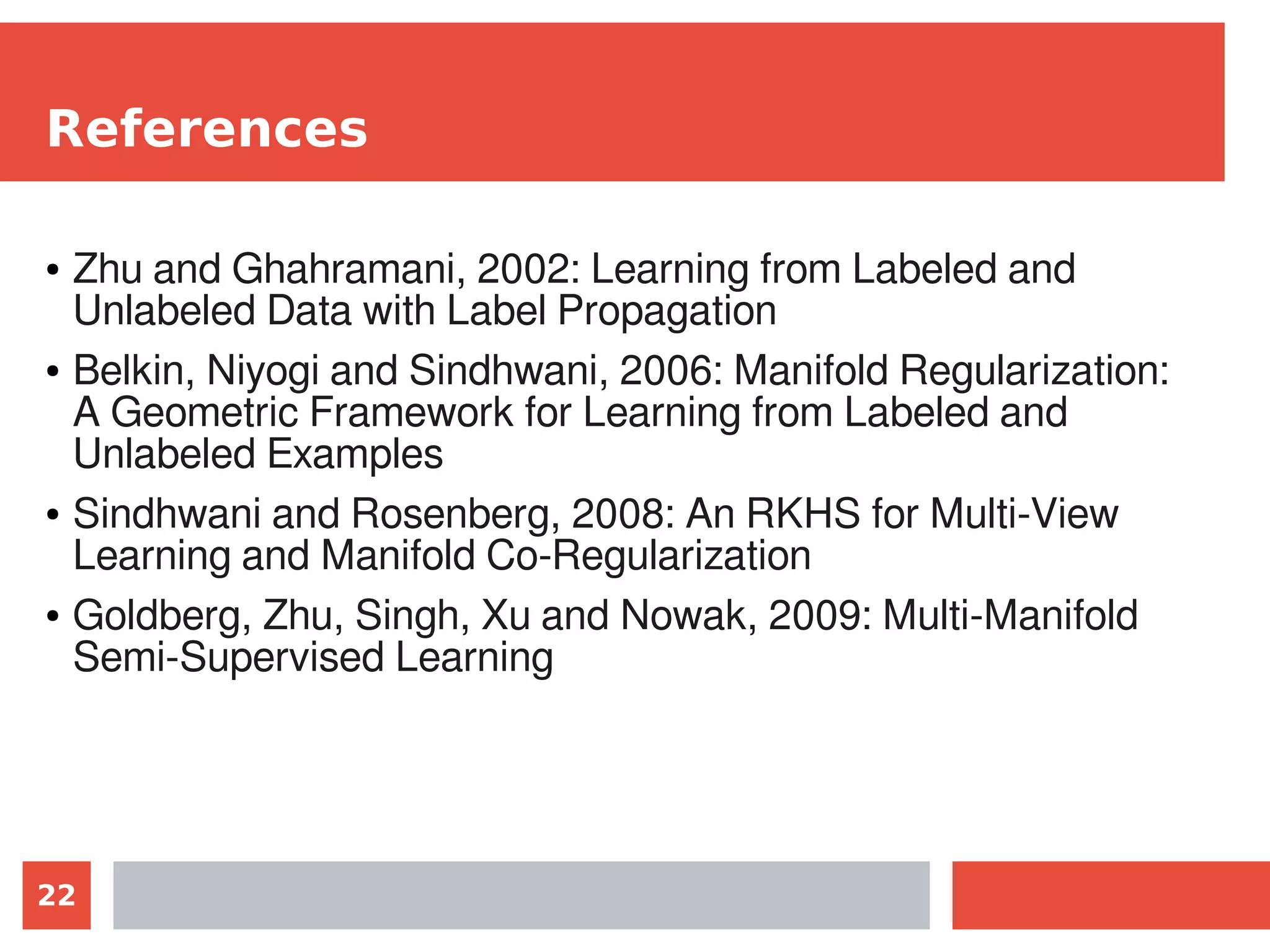 NODES 2020 extended - Manifolds in semi-supervised learning | PPT