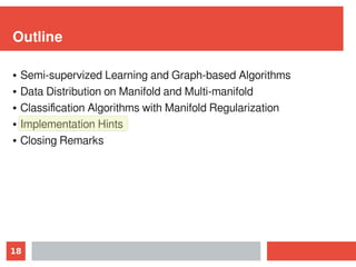 NODES 2020 extended - Manifolds in semi-supervised learning | PPT