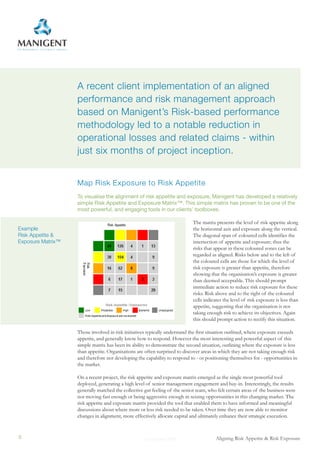 Manigent Aligning Risk Appetite And Exposure | PDF