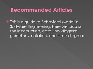 Design and formatting of the software engi | PPT