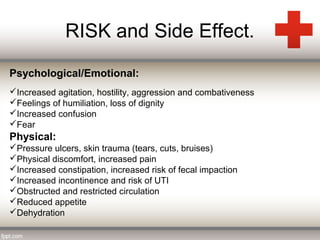 physical restrain in ICU | PPT
