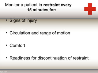 physical restrain in ICU | PPT