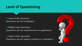 Questioning as a skill of language learning | PPTX | Arts and Crafts ...