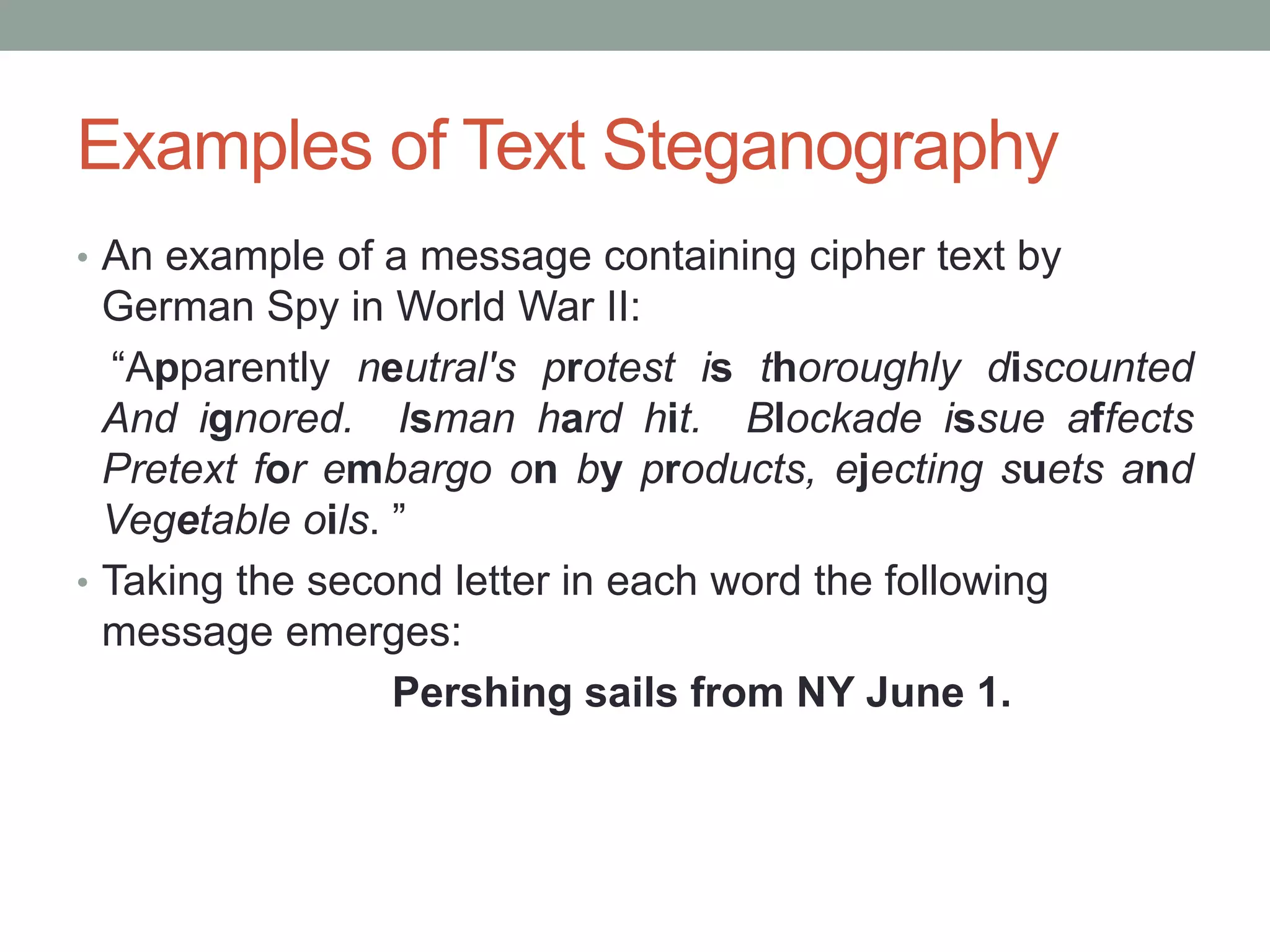 steganography | PPTX