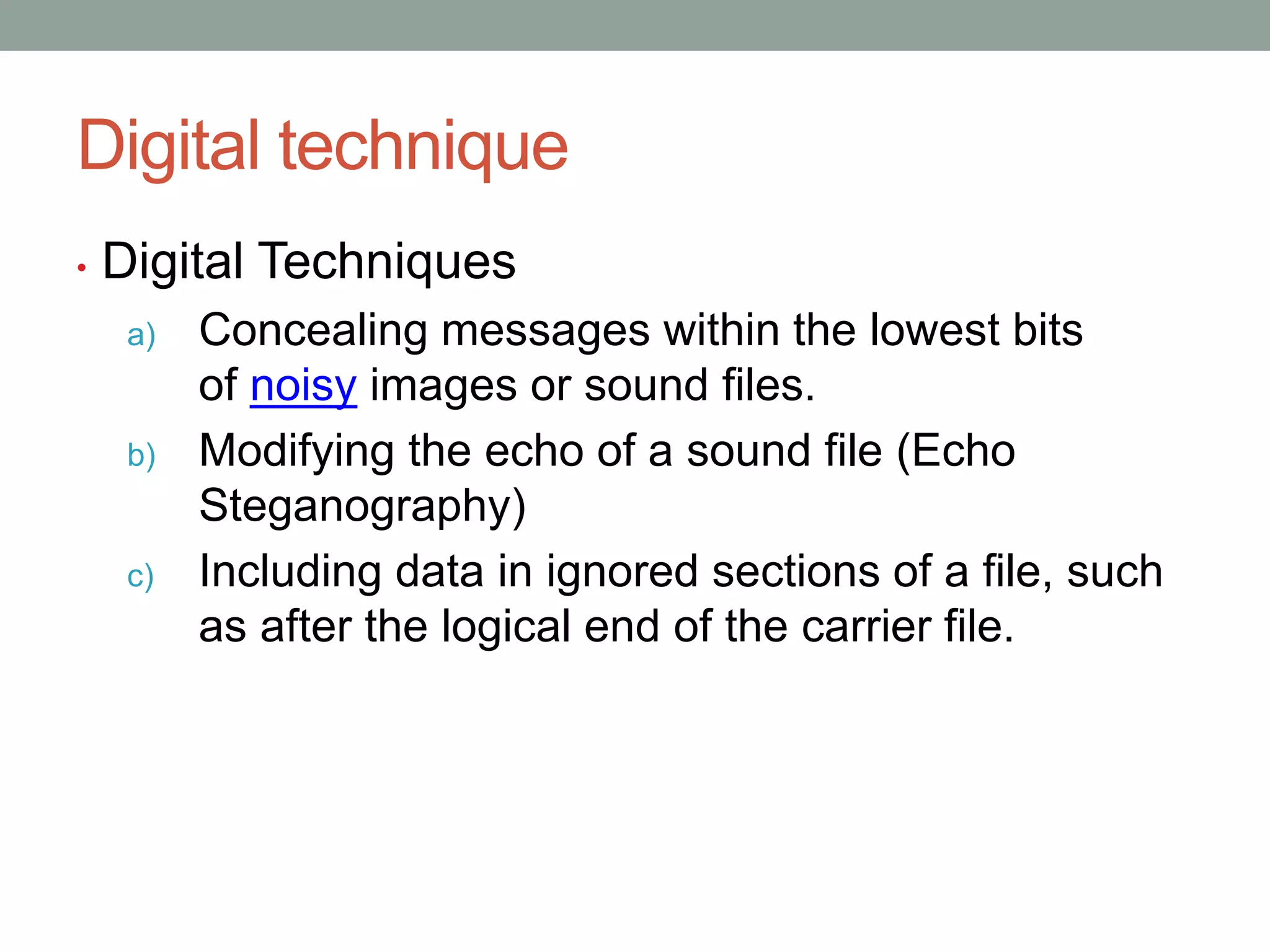steganography | PPTX