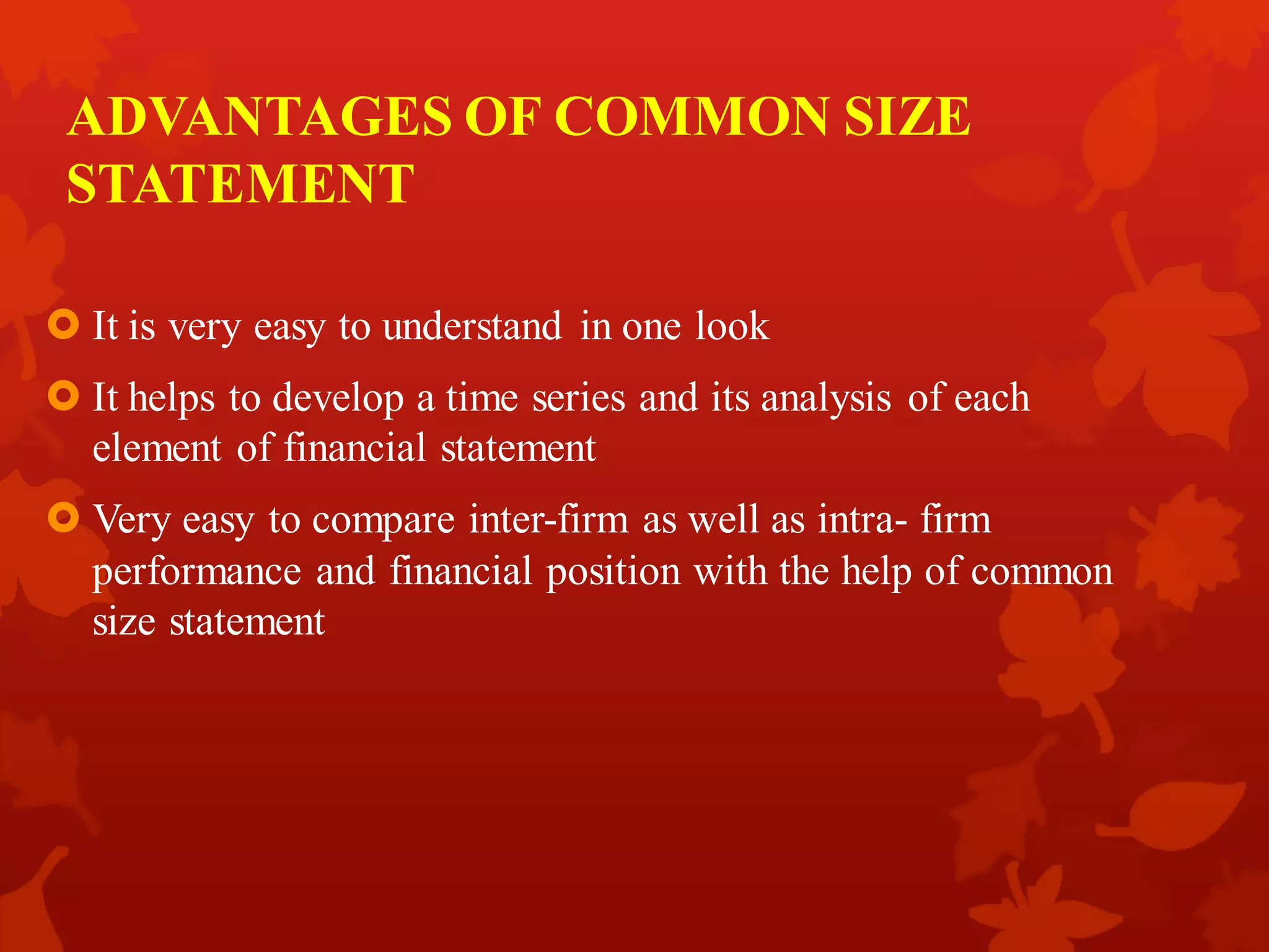 common size statement analysis pdf by Manikanta | PDF