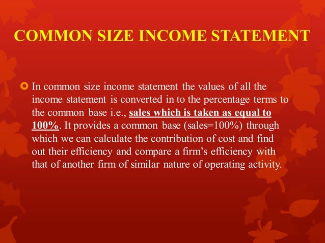 common size statement analysis pdf by Manikanta | PDF | Stocks and Bonds | Personal Investing