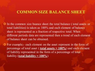 common size statement analysis pdf by Manikanta | PDF