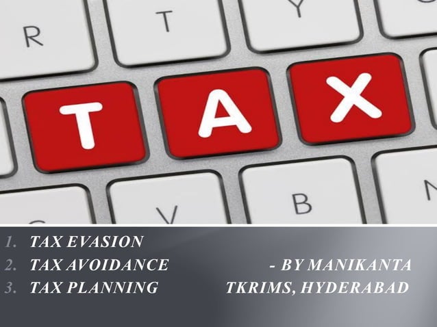 Manikanta tax ppt | PPT