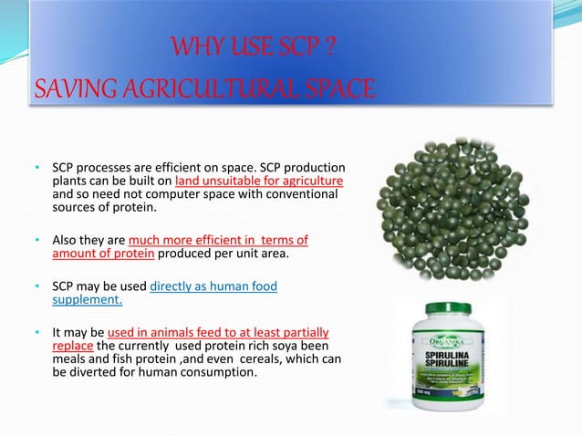 single cell proteins (SCP) | PPT