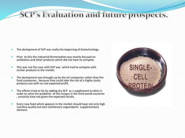 single cell proteins (SCP) | PPT
