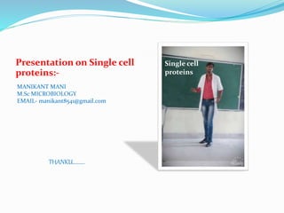 single cell proteins (SCP) | PPTX