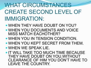 IMMIGRATION FORMALATIES | PPTX