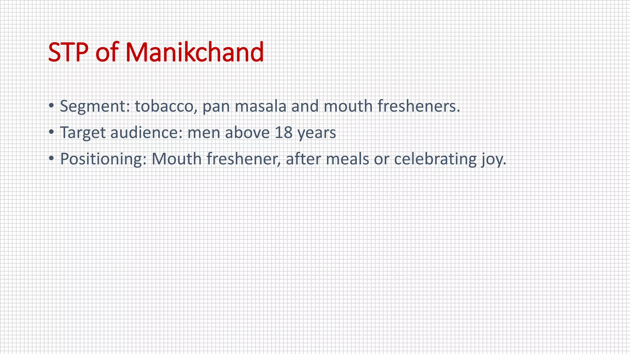 Brand Analysis - Manikchand | PPT | Free Download