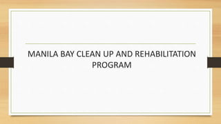 MANILA BAY CLEAN UP AND REHABILITATION.pptx