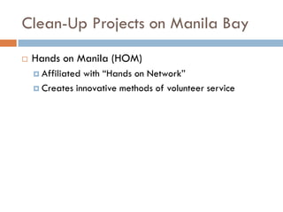 Manila bay clean up | PPTX