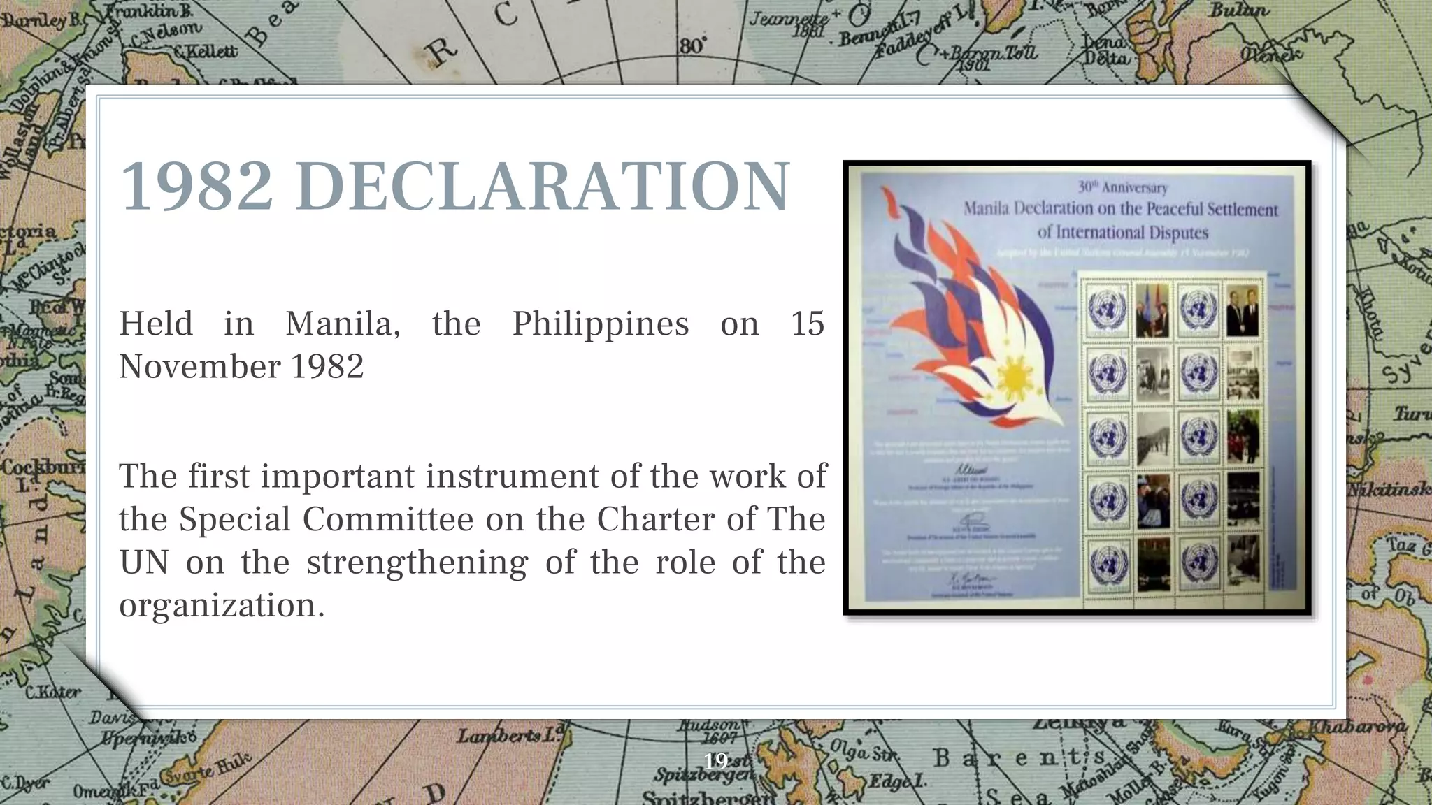 HISTORICAL OF MANILA DECLARATION 1982 | PPTX